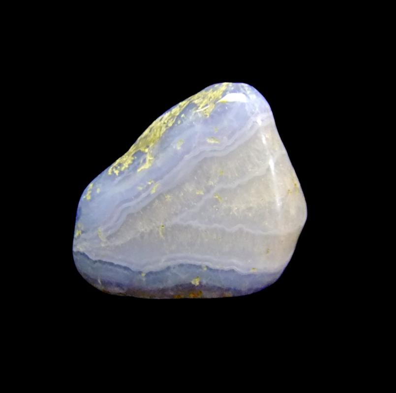BLUE CHALCEDONY POLISHED PEBBLE SPECIMEN. SP12476POL
