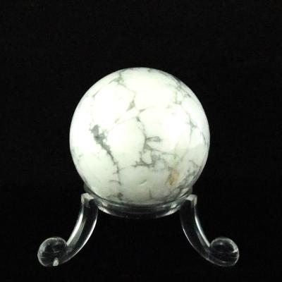 Gemstone Sphere in White Howlite. SP15737POL