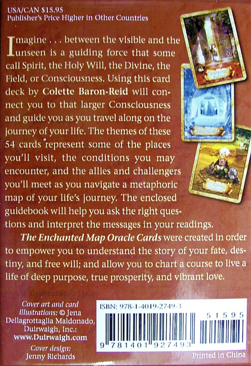 THE ENCHANTED MAP ORACLE CARDS. SPR5849