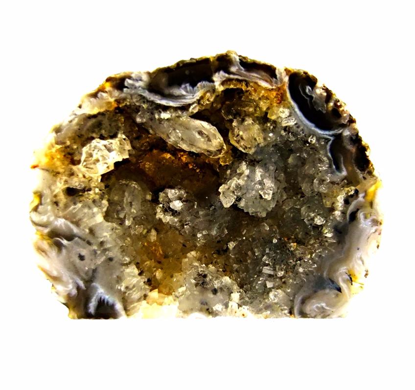 POLISHED FACE AGATE GEODE SECTION. SP9904POL