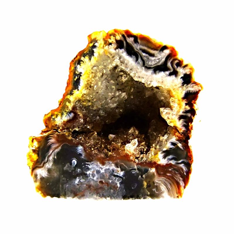 POLISHED FACE AGATE GEODE SECTION. SP9905POL