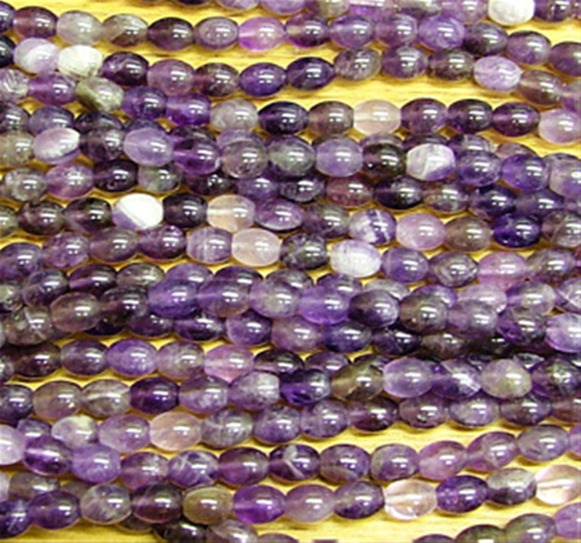 AMETHYST RICE BEADS ON A STRING. SPR6035