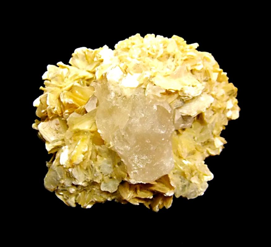 MUSCOVITE MICA FORMATION ON QUARTZ SPECIMEN. SP11034