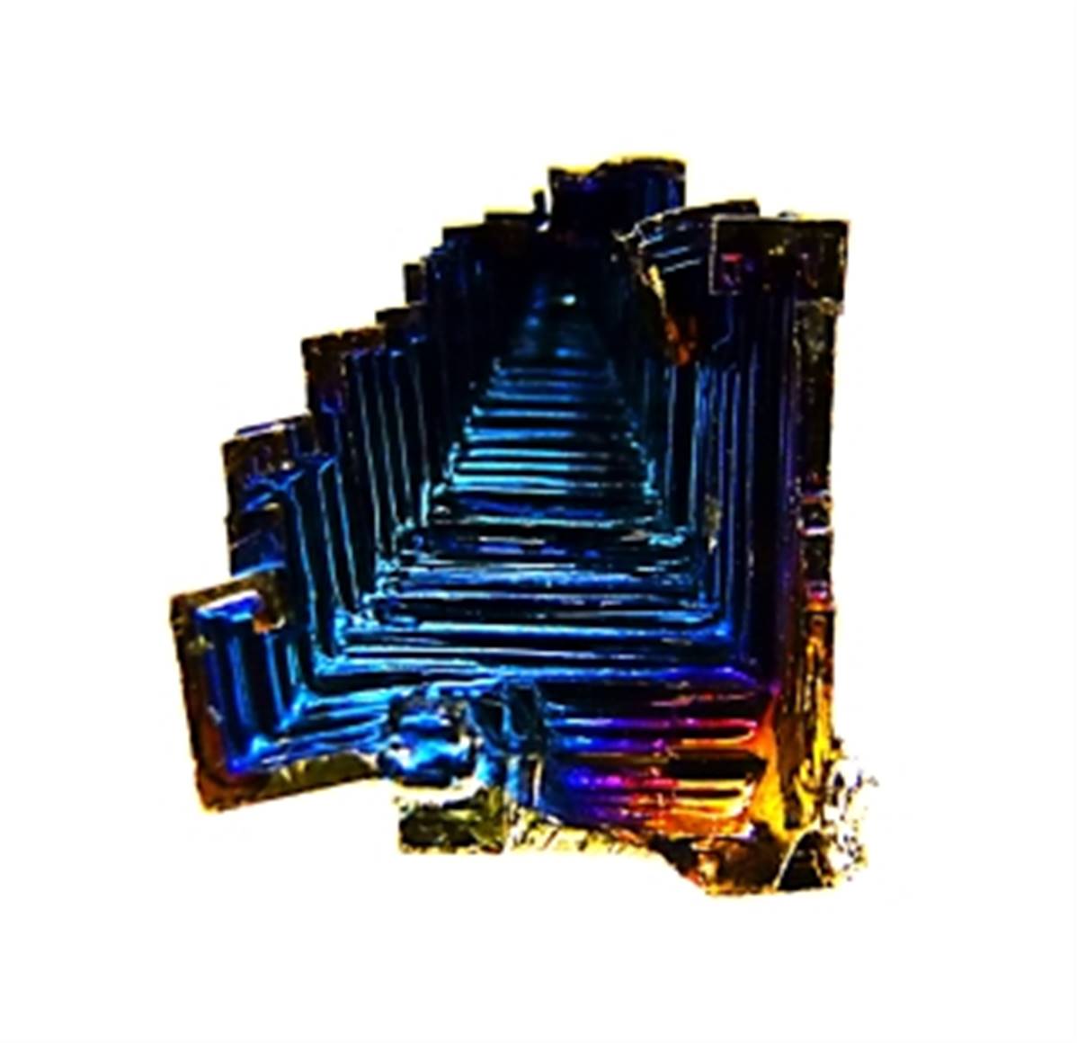 BISMUTH CRYSTAL SPECIMEN (LABORATORY GROWN). SP9534