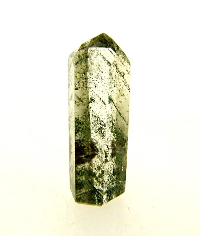 QUARTZ CHLORITE PHANTOM POLISHED POINT SPECIMEN. SP10738POL